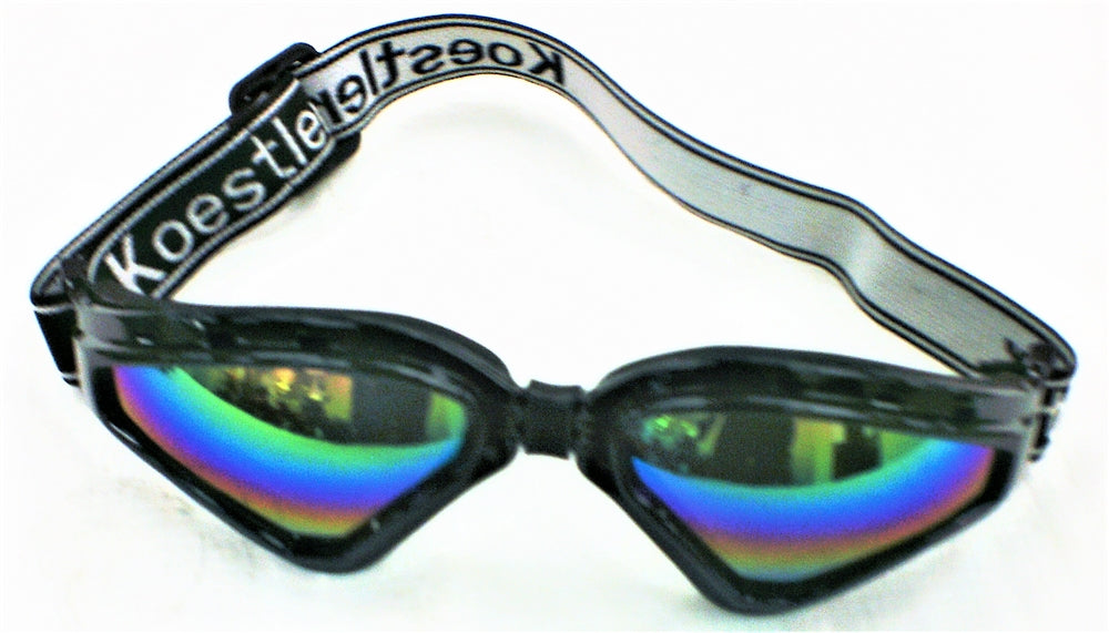 Goggles Black With Triangular Multicolor Lens – Electric Parts Depot