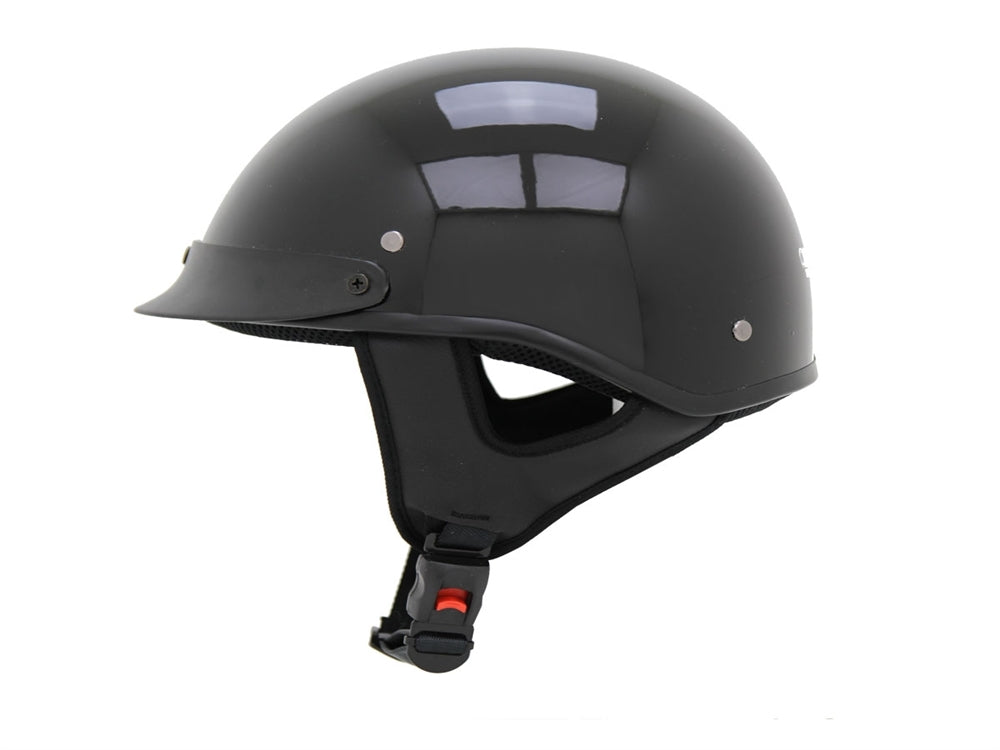 MAX HALF - Half face helmet - Solid Black (L) – Electric Parts Depot